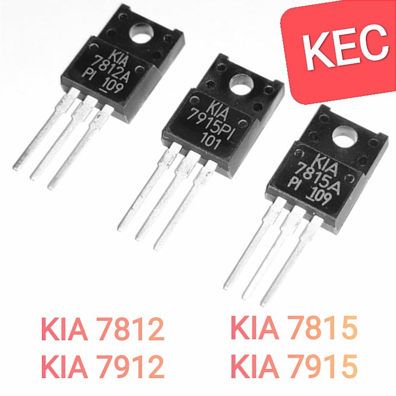 Jual IC 7812 7912 7815 7915 KEC / IC REGULATOR POWER SUPPLY 12V 15V ...