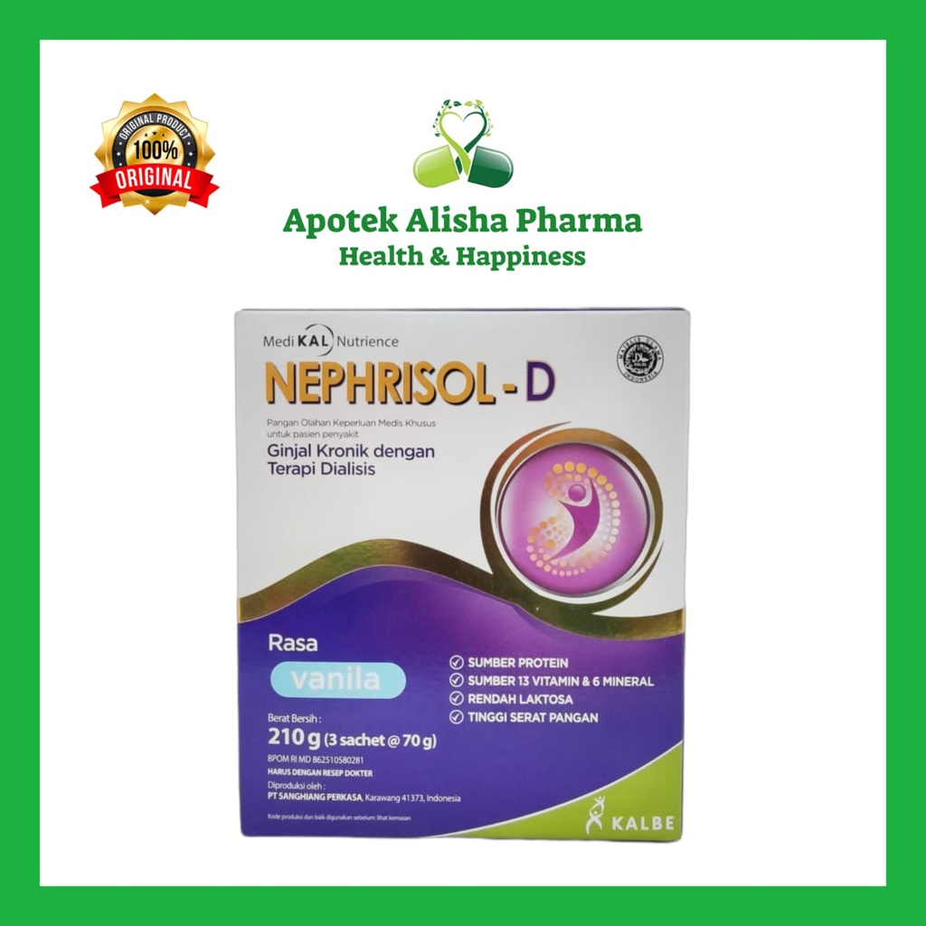 Jual Nephrisol D Cappucino / Vanila (Box 210gr) - Neprisol D Susu ...