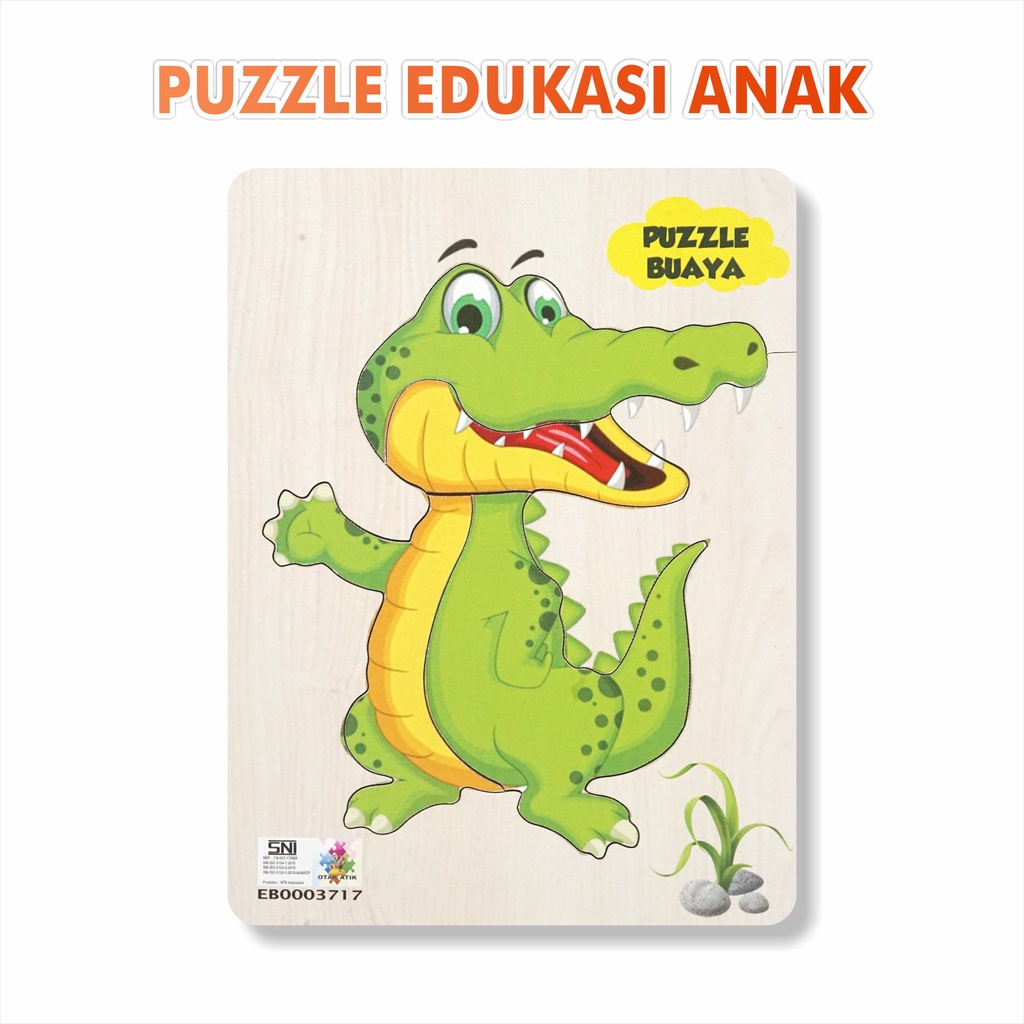 Jual Puzzle Edukasi Anak / Puzzle Kayu / Puzzle anak : Hewan Dinosaurus ...