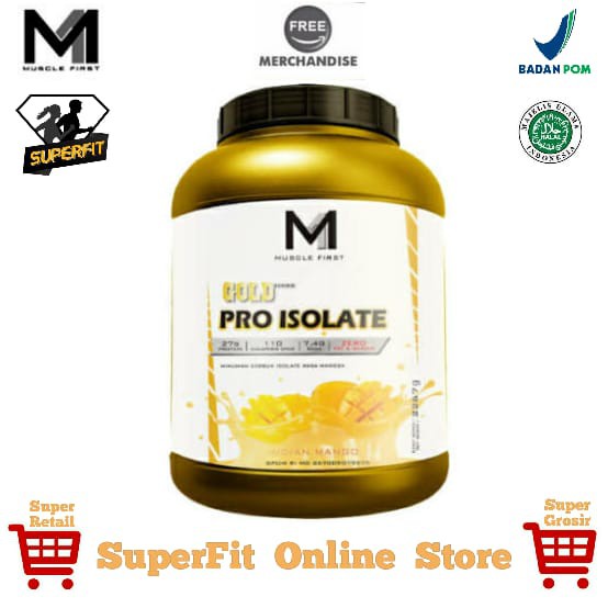 Jual M1 Muscle First Pro Whey Gold Isolate Protein 2 LBS -M1 Rasa ...
