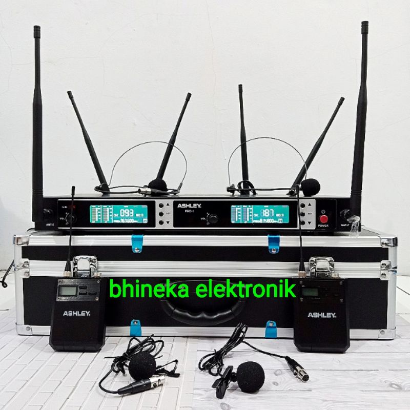 Jual mic wireless ashley pro 1 original mic ashley pro1 mic clip on ...