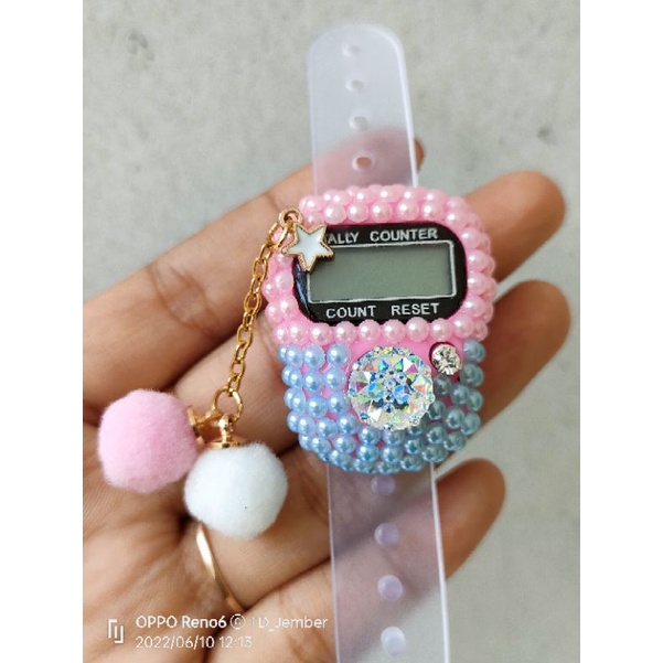 Jual [GJBR] TASBIH DIGITAL SWAROVSKI / TASBIH DIGITAL BLINK [POM-POM ...