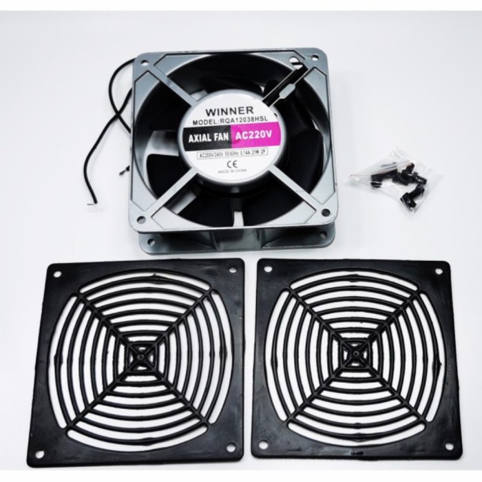 Jual WINNER / HAPPY Kipas AC 220V 12x12cm Cooling Exhaust FAN 220 Volt ...