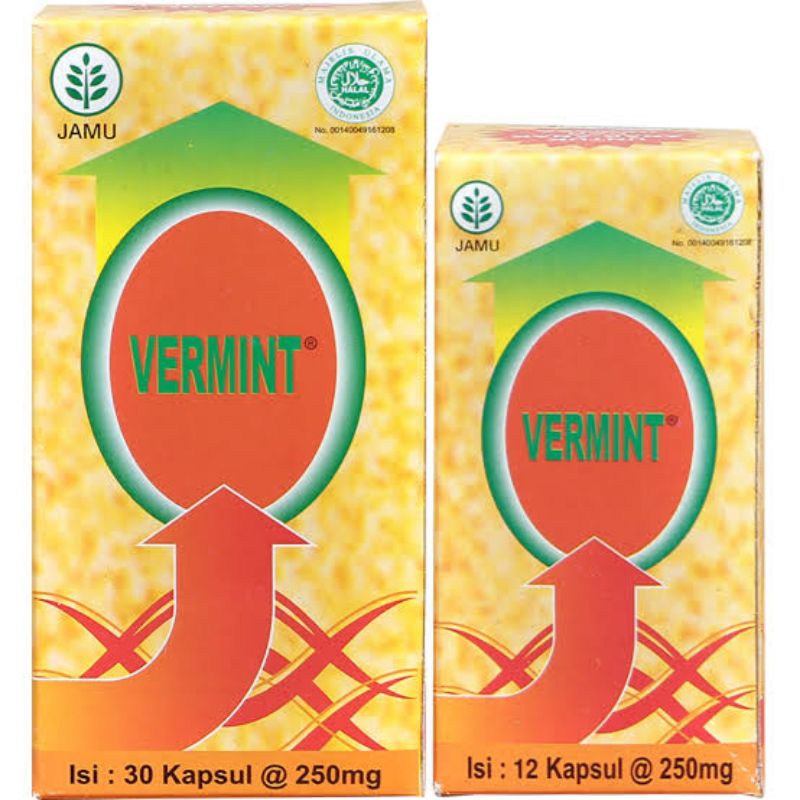 Jual Vermint Extra Cacing kapsul 30 kapsul / 12 kapsul ORIGINAL-BPOM ...