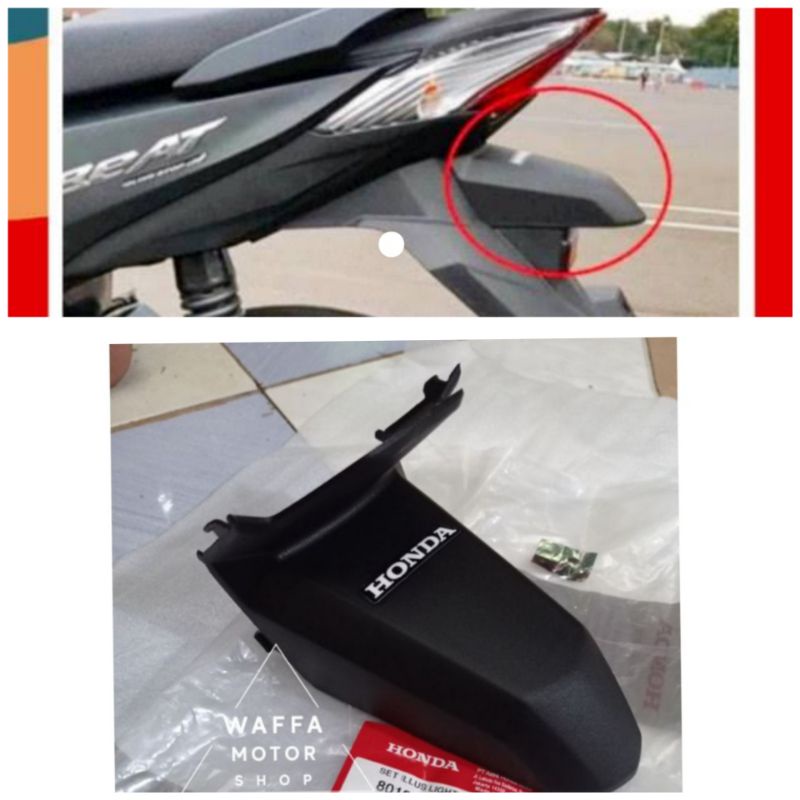 Jual Set illust K1A cover tutup bawah lampu belakang Beat led Deluxe ...