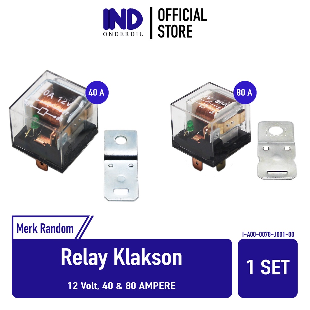 Jual Relay-Riley Klakson-Kelakson 4 Kaki Horn Sein-Sen Lampu Motor Mobil 12 Volt 40-80 Ampere ...