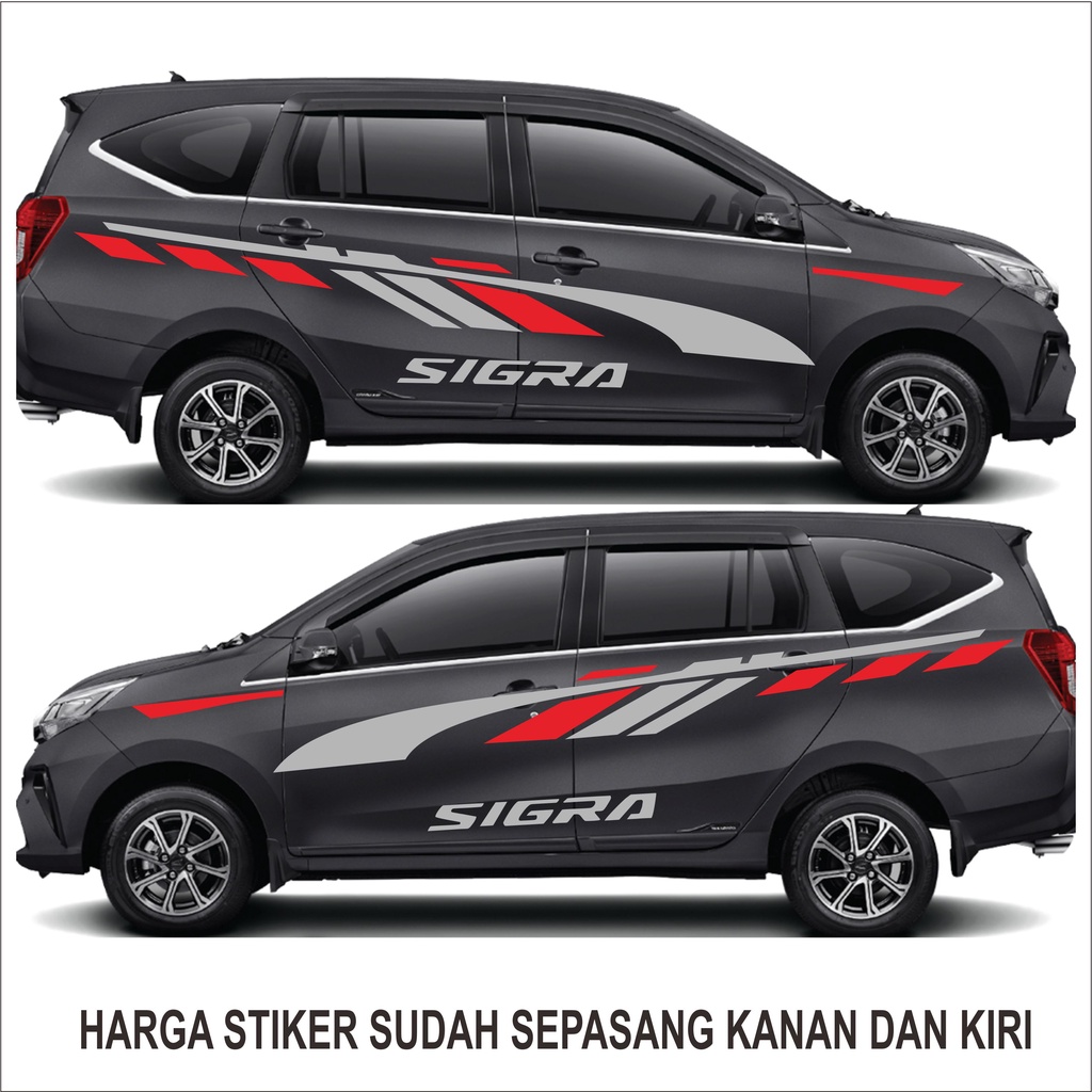Jual PROMO CUTTING STIKER MOBIL striping SIGRA | Shopee Indonesia