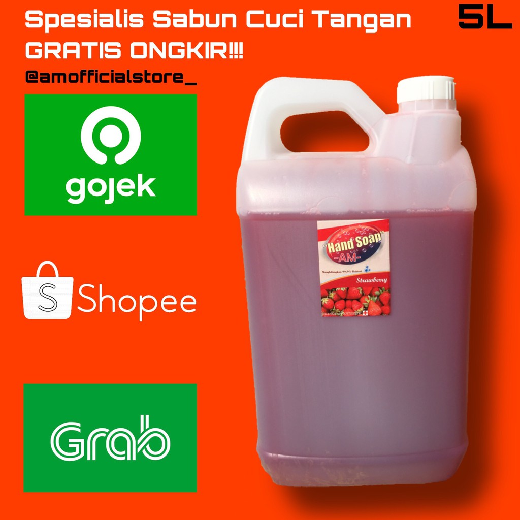 Jual Sabun Cuci Tangan - 5 Liter - Varian Strawberry - (KHUSUS GOJEK ...