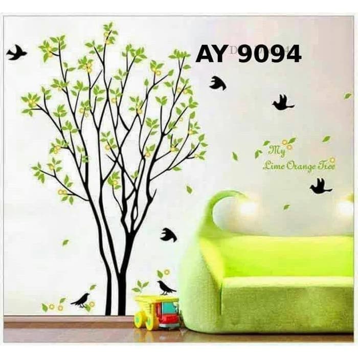 Jual WPSBGS WALL STICKER POHON RANTING SANGKAR CAGES BURUNG BIRD FRAME ...
