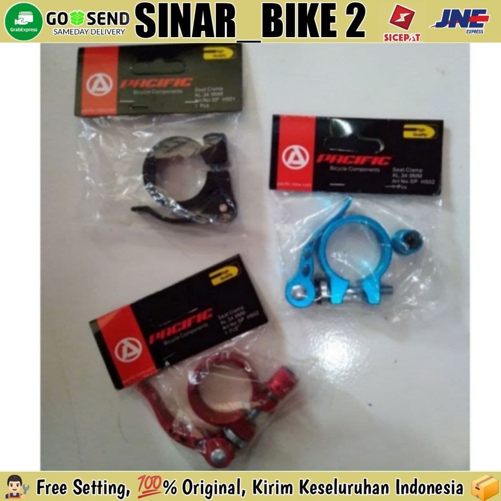 Jual Seatpost Clamp Klem Sepeda Lipat 34,9 QR PACIFIC - Hitam | Shopee ...