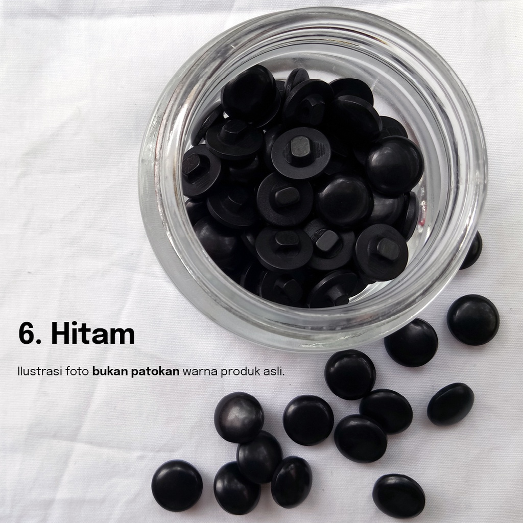 Jual Kancing Baju Jamur Gepeng/Kancing Warna Warni/14 warna/18Line ...