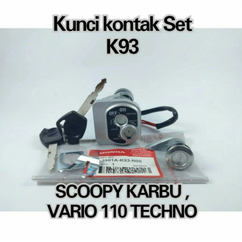 Jual KUNCI KONTAK SET KEY SET SCOOPY KARBU VARIO TECHNO 110 KARBU SPACY ...
