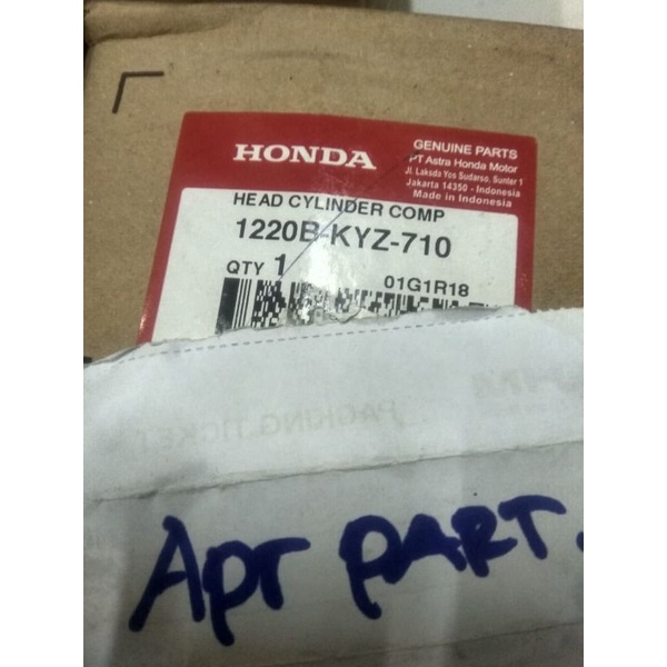 Jual Head Cylinder Comp Silinder Kop Cop Blok Head Cylinder Honda Supra ...