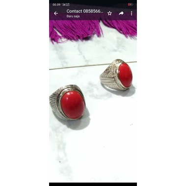 Jual cincin akik asli dari batu marjan asli dari laut merah tembus ...