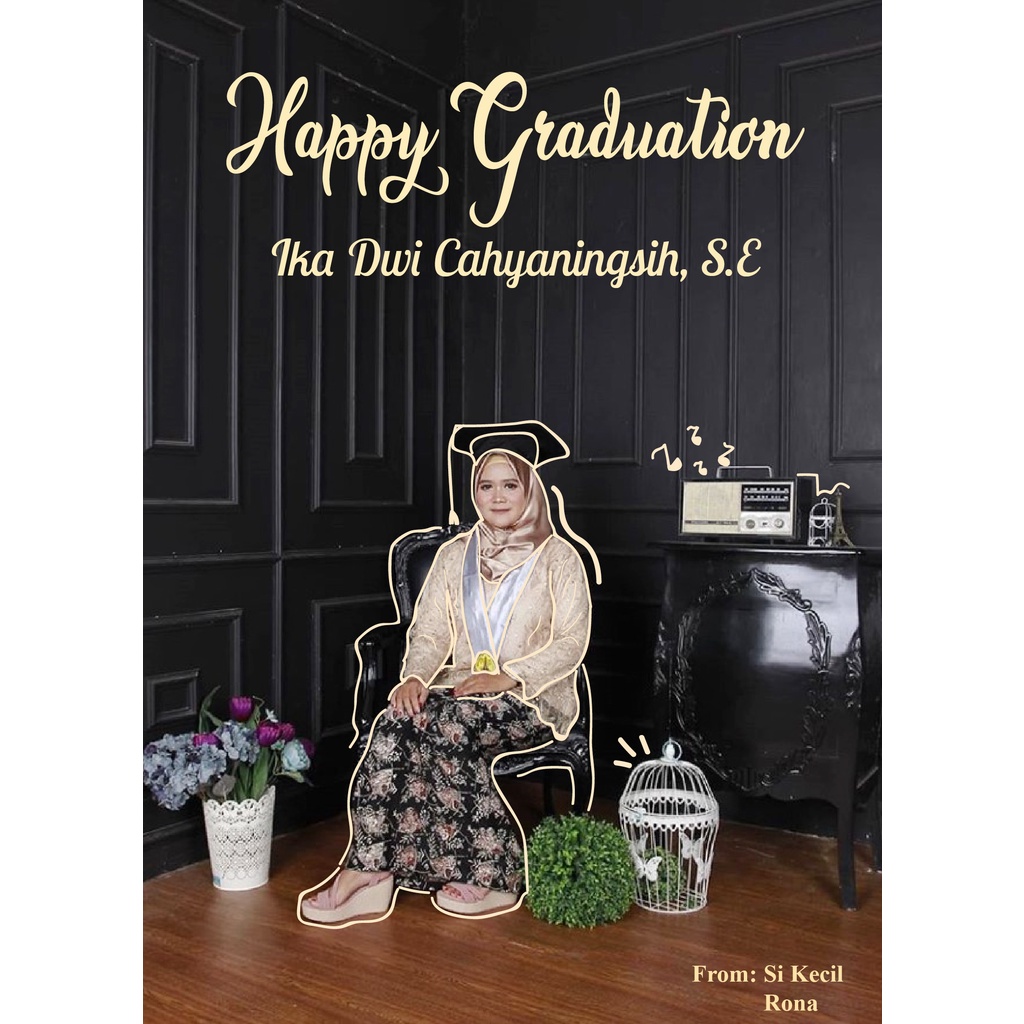 Jual Ucapan Graduation/ Wedding/ Undangan Bridesmaid Custom | Shopee ...