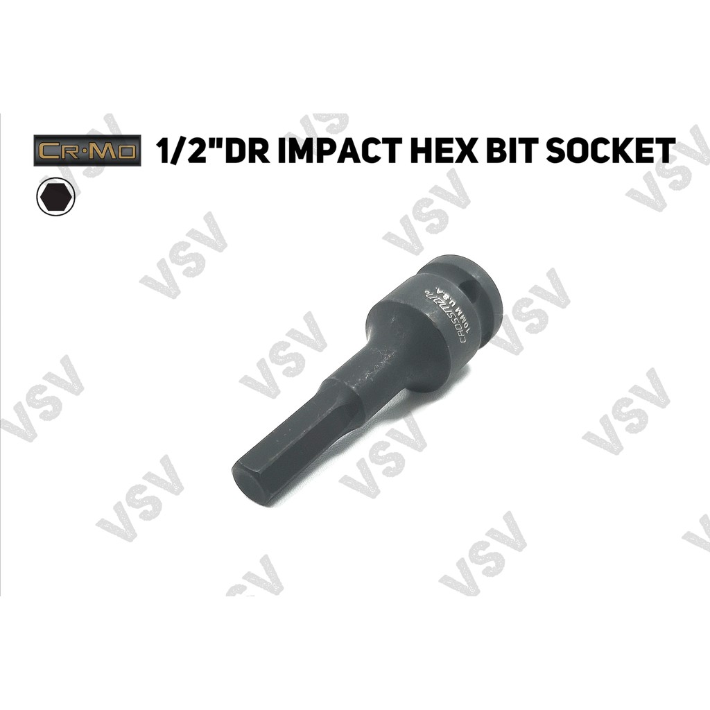 Jual Gestar impact Hex Bit Socket 1/2"DR 6mm Mata Sok Impact L 6 mm ...