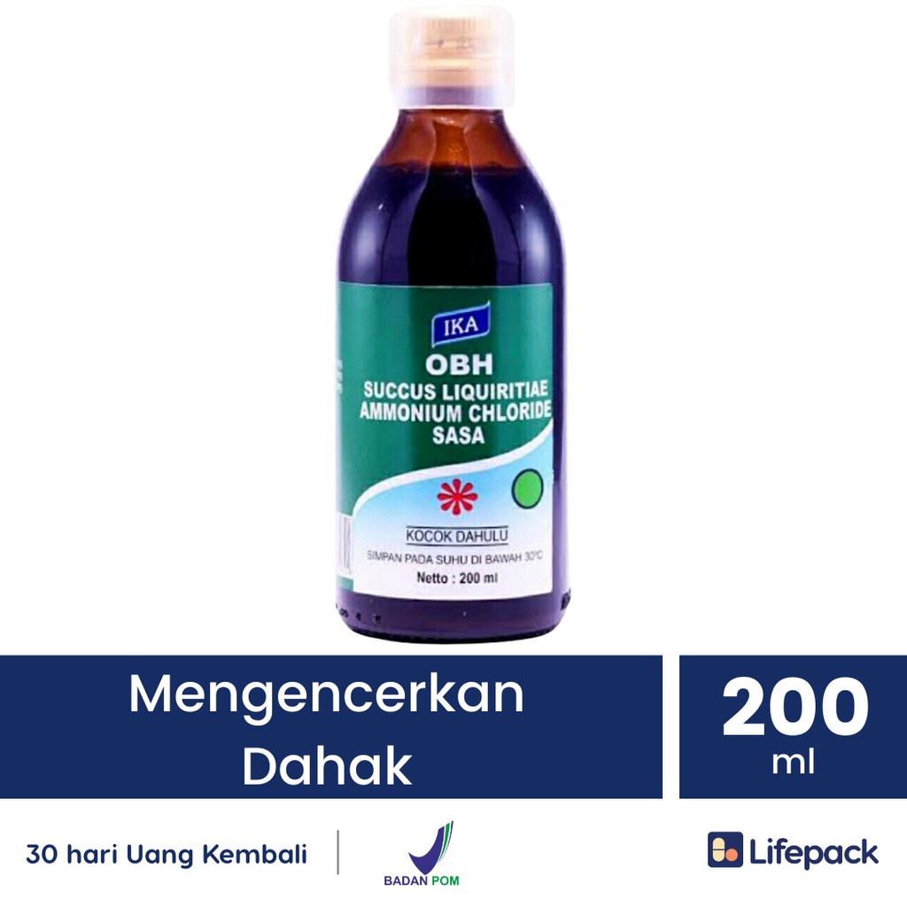 Jual IKA OBH SIRUP 200 ML - Obat Batuk Berdahak - LIFEPACK | Shopee ...