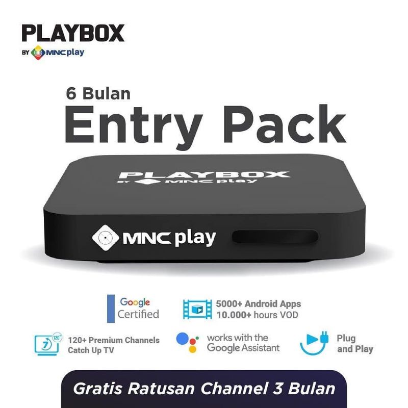 Jual MNC PLAY - Play Box Android TV Box Entry Pack (Mengubah TV biasa ...