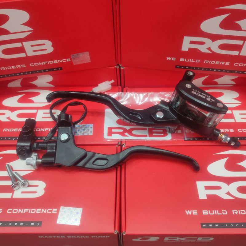 Jual Master Rem RCB E2 14 mm Kanan Kiri Kopling Racing Boy Tabung Oval ...