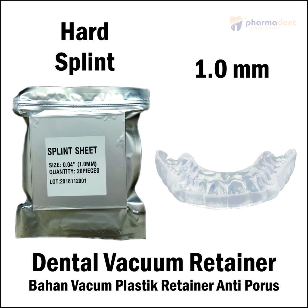 Jual Dental Lab Splint Thermoforming Material/Dental Resin Sheet 1 mm ...