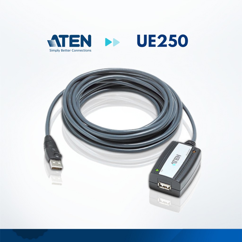 Jual ATEN UE250 5M USB 2.0 Extender (Daisy-chaining up to 25m) | Shopee ...