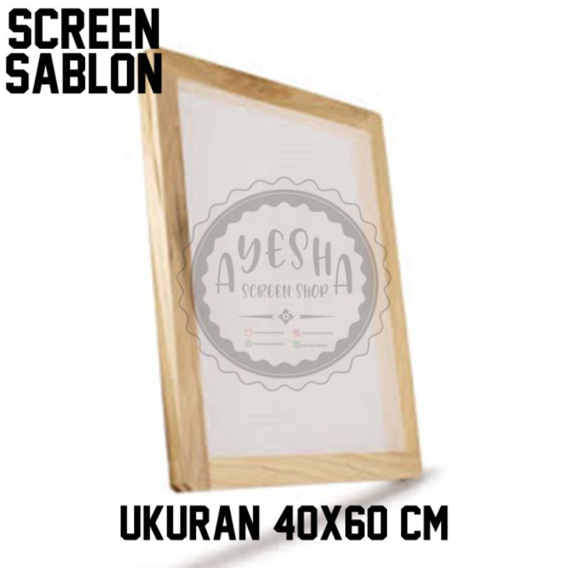 Jual FRAME SCREEN SABLON UKURAN 40X60 T120 T150 T165 T180 T200 | Shopee Indonesia