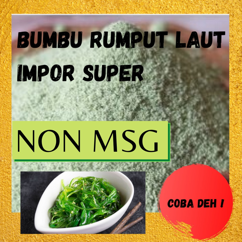 Jual BUMBU TABUR RUMPUT LAUT IMPOR SUPER SEAWEED NON MSG 1 KG FOOD ...
