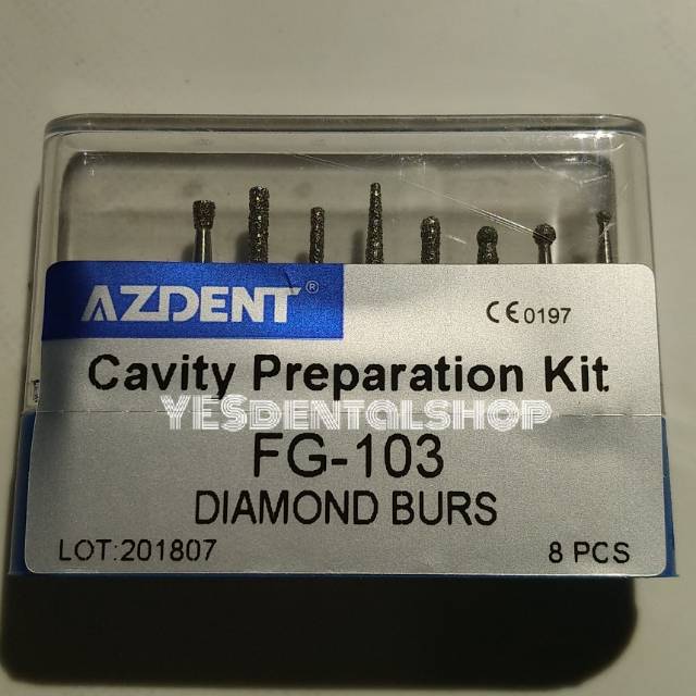 Jual Bur GIGI Preparasi // Cavity High Speed (round, tappered, fissure ...