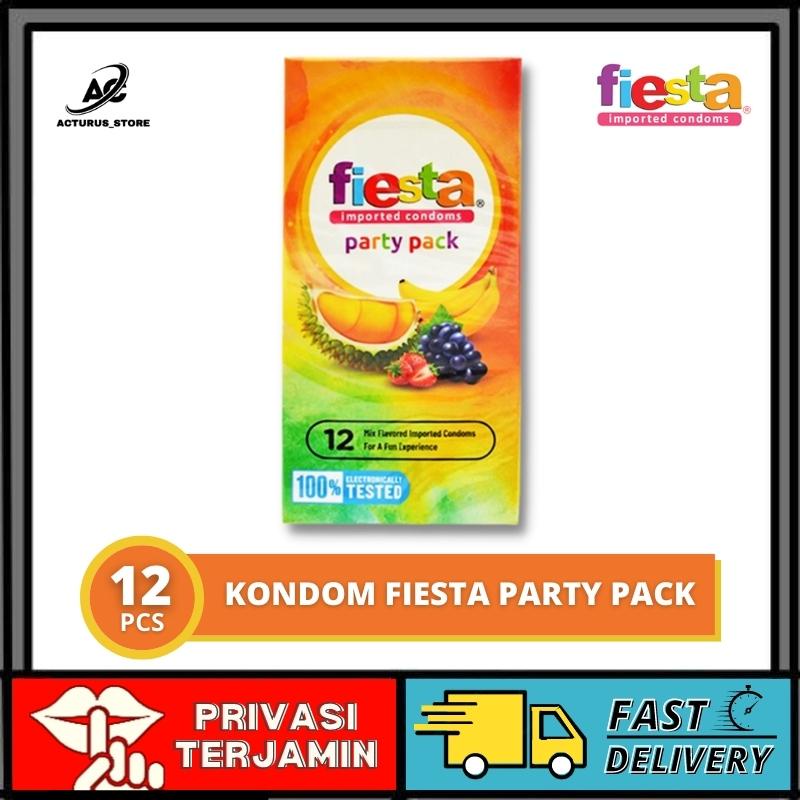 Jual Kondom Fiesta Party Pack - 12 Pcs Lebih Banyak varian rasa/ Grape ...