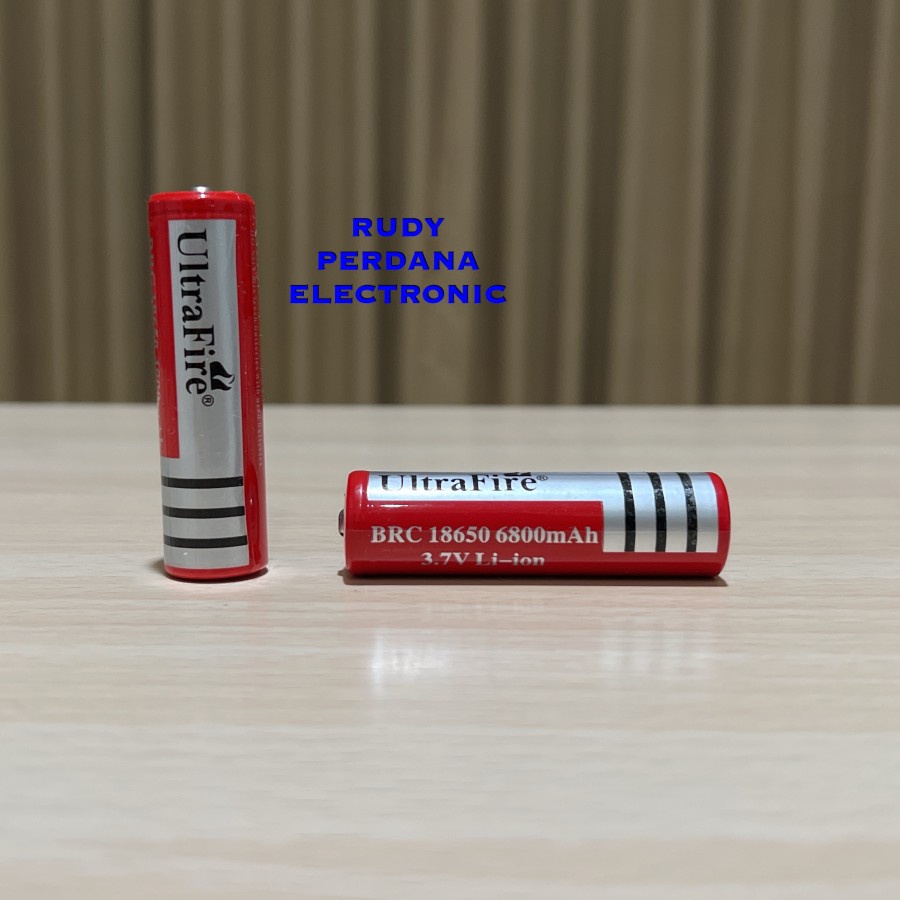 Jual BATERAI CASH 18650 ULTRAFIRE RECHARGEABLE 6800MAH SENTER SWAT ...