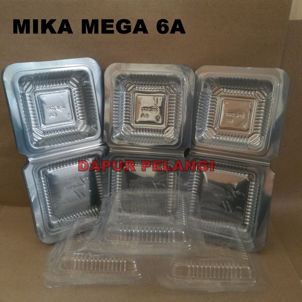 Jual Mika Mega Plastik Tebal 6A Murah / Mika Kotak Kue Makanan Besar 6A ...