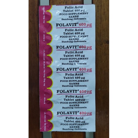 Jual Folavit 400 MG / Asam Folat / Vitamin Penguat Kandungan ...