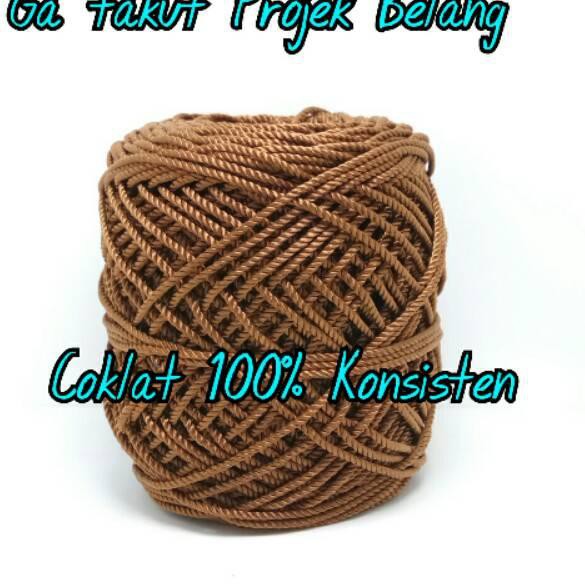 Jual Best Seller-648 ALRAFAH - BENANG RAJUT FILAMENT COKLAT KONSISTEN ...