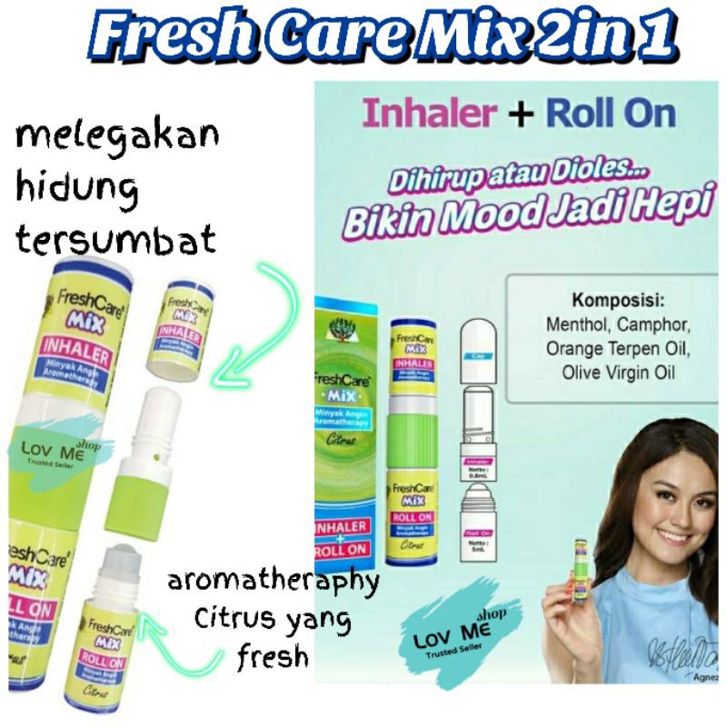 Jual Lov Me Freshcare mix citrus | Fresh Care Mix Eucalptus -2in1 ...