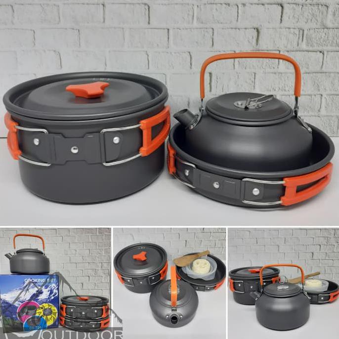 Jual cookingset / cooking set / nesting with teko / ceret campsor ...