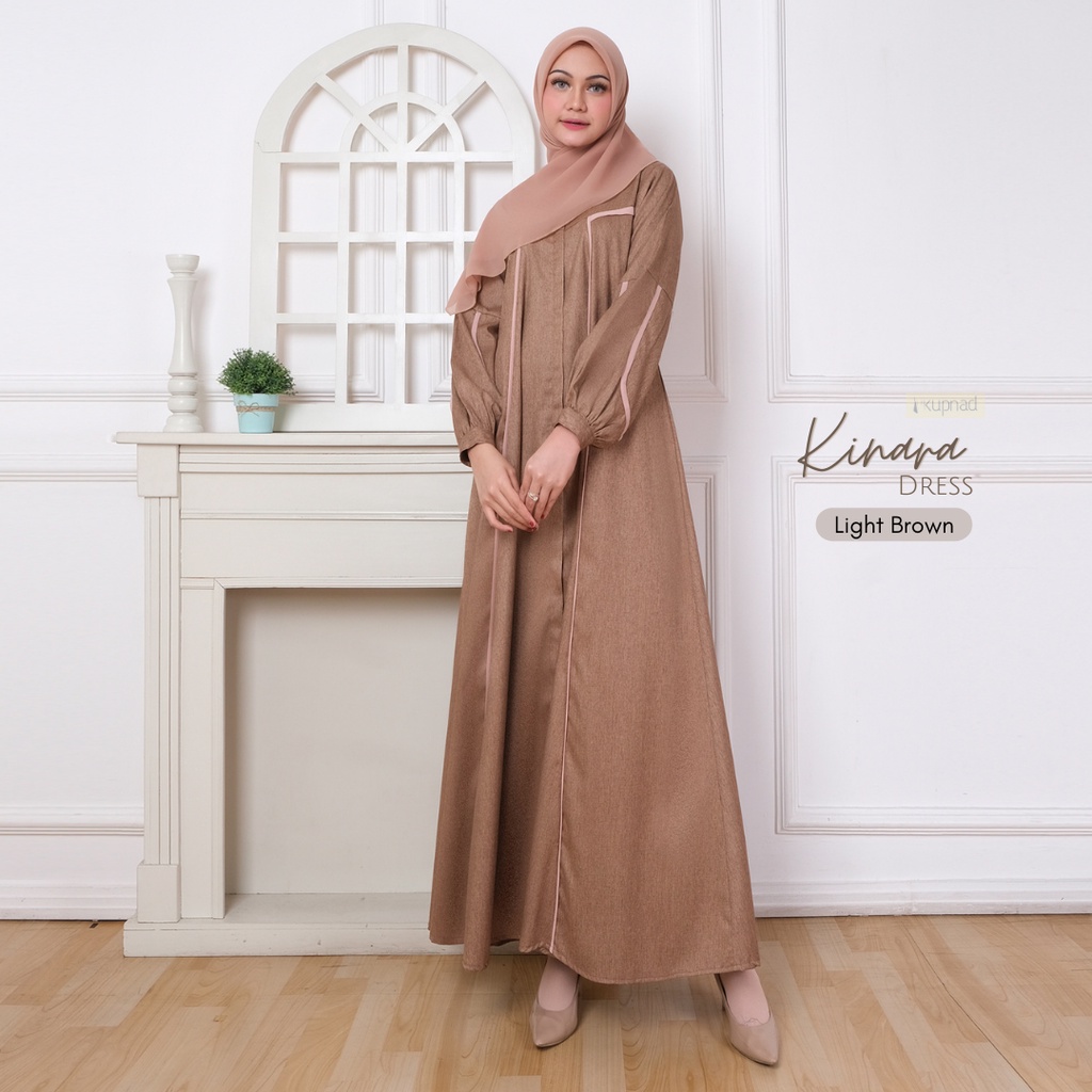 Jual KUPNAD Gamis Casual Premium Katun Madinah (Medina) - Kinara Dress ...
