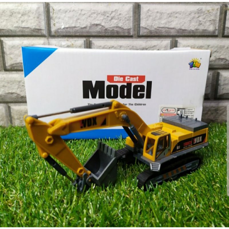 Jual Diecast Truck Excavator Alloy Miniatur Truk Beko Kontruksi Alat ...
