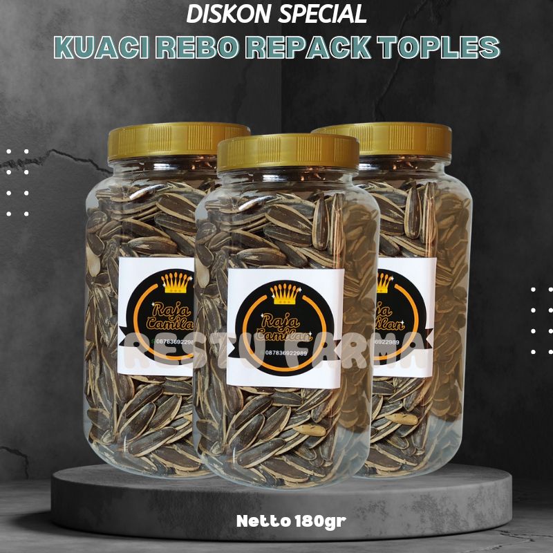 Jual Kuaci Kwaci Kuwaci Rebo Repack Kiloan Kemasan Toples Biji Bunga