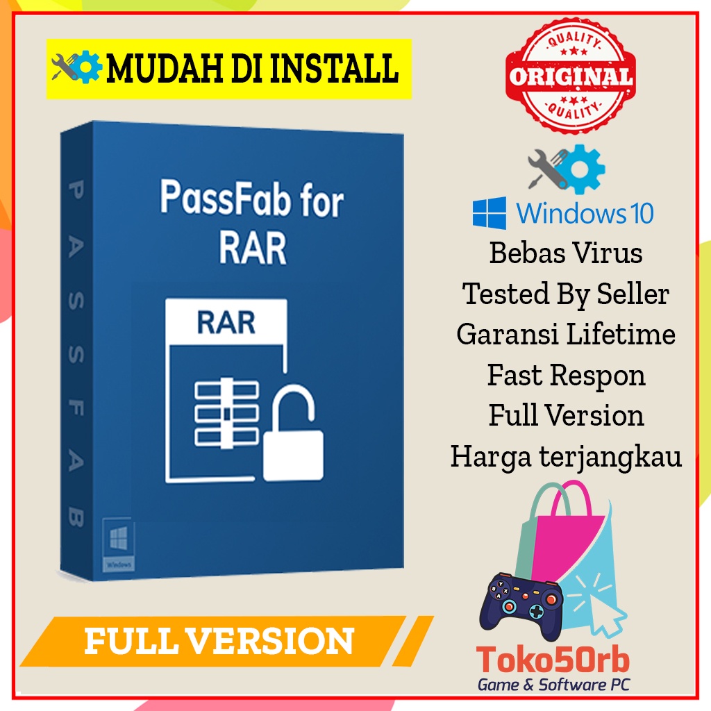 Jual Software Recovery Pass RAR: PassFab for RAR 9 [WIN] | Shopee Indonesia