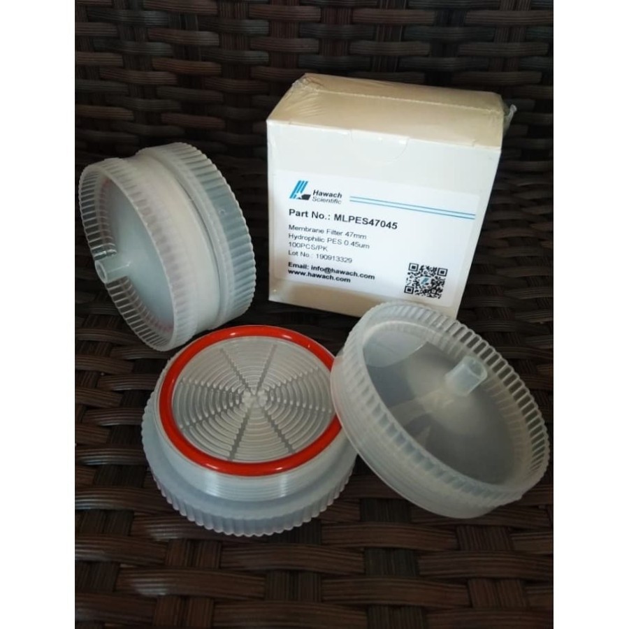 Jual Set PES Membrane Filter 0.45 Um Plus Plastik Syringe Holder 47 mm ...