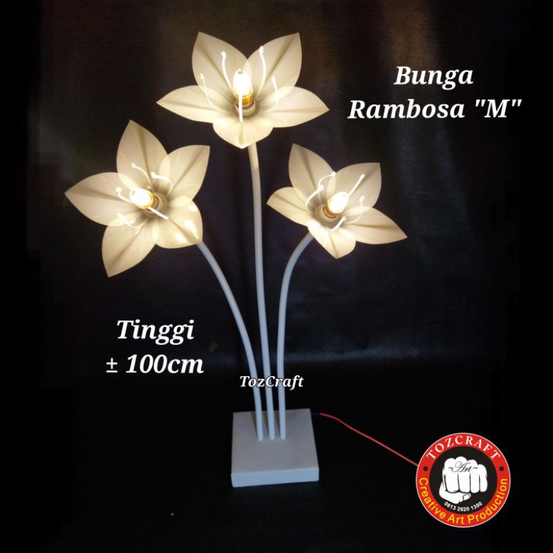 Jual Lampu Dekorasi Bunga RAMBOSA 3 ( pipa elastis Multi Alumunium ...