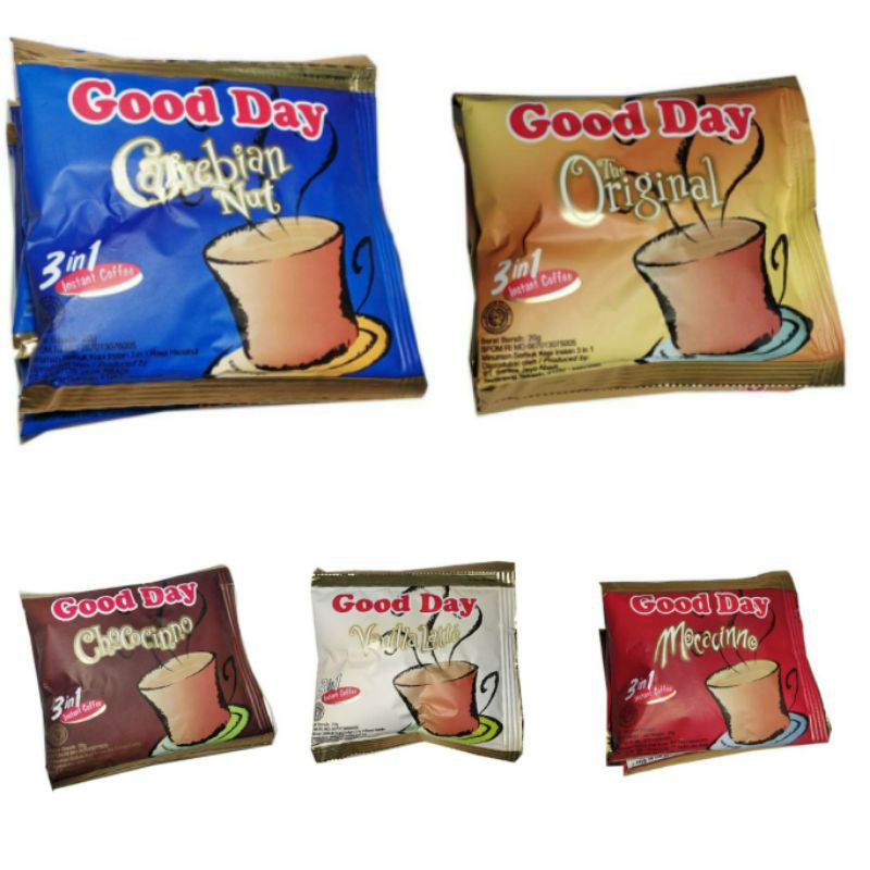 Jual GOOD DAY 3 in ALL Varian 20gr x 3 Sachet - Kopi Bubuk Instan ...