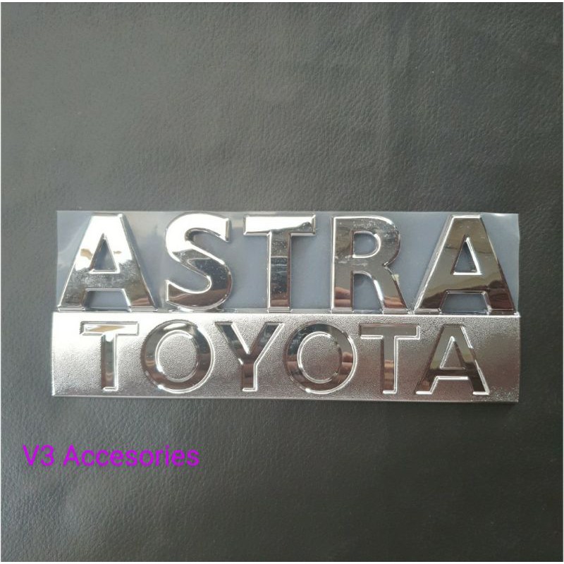Jual Emblem Chrome ASTRA TOYOTA Ori | Shopee Indonesia