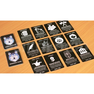 Jual Werewolf / Mafia Card Game Black edition 25 Cards 18 Roles ...