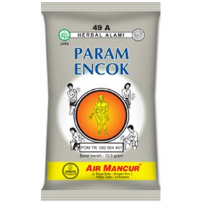 Jual AIR MANCUR PARAM ENCOK 49A (1 renteng isi 10 sahset/Obat Encok ...