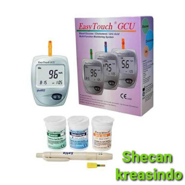 Jual Alat gcu Easy Touch 3 in 1 Multicheck alat test gula darah ...