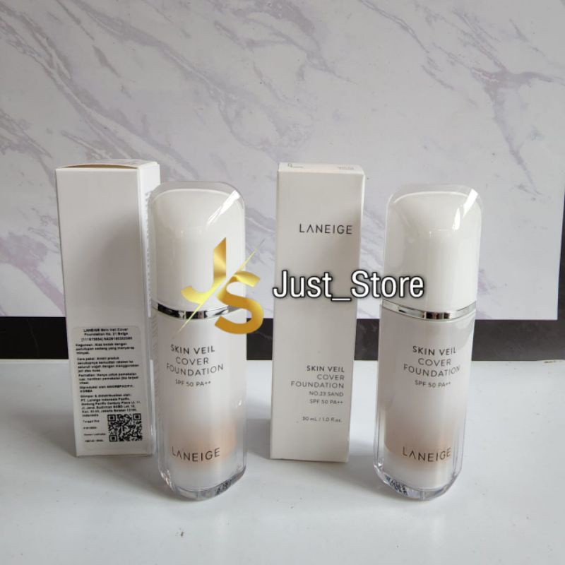Jual LANEIGE - Skin Veil Cover Foundation 30ml | Shopee Indonesia