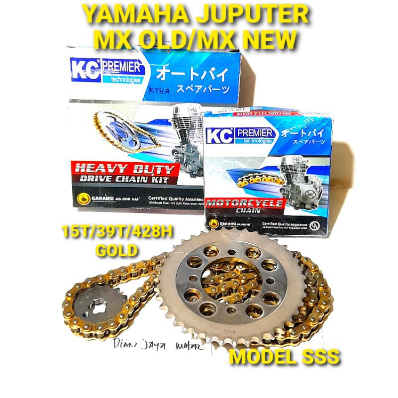 Jual Girset Original KC Racing Model SSSS Warna Gold Yamaha Jupiter MX ...