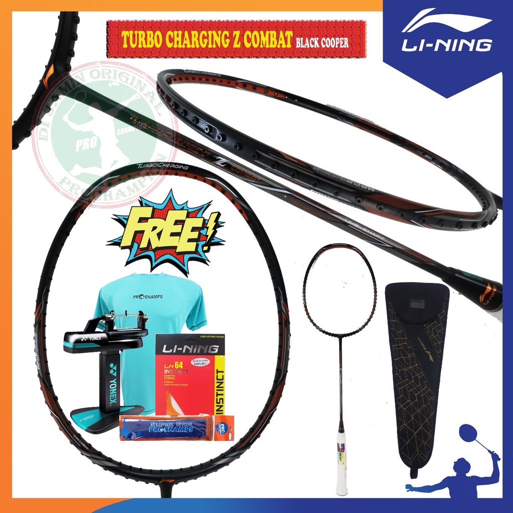 Jual Lining Turbo Charging Z Combat Raket Badminton Original | Shopee ...