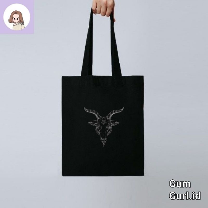 Jual Tote Bag SATANIC Totebag Distro Satan Pria Dan Wanita Unisex | Shopee Indonesia